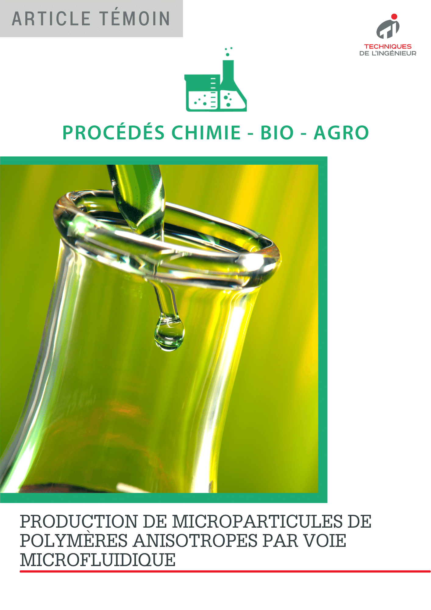 Livre blanc : article témoin - Chimie, bio, Agro
