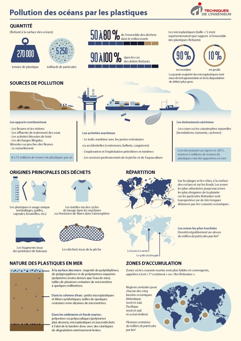 Infographie : pollution plastique des océans, un changement de ...