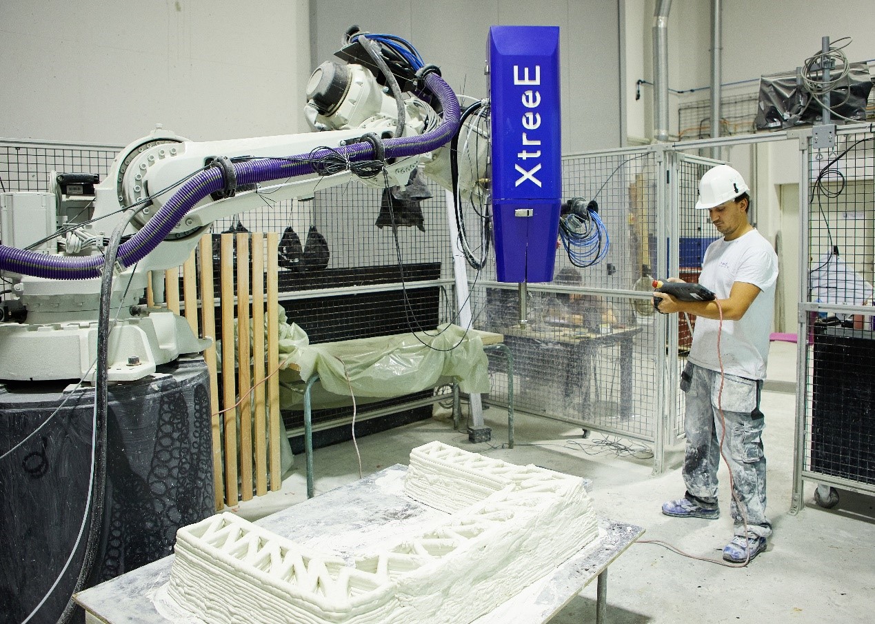 XtreeE développe l’impression 3D béton renforcée par des fibres longues ...